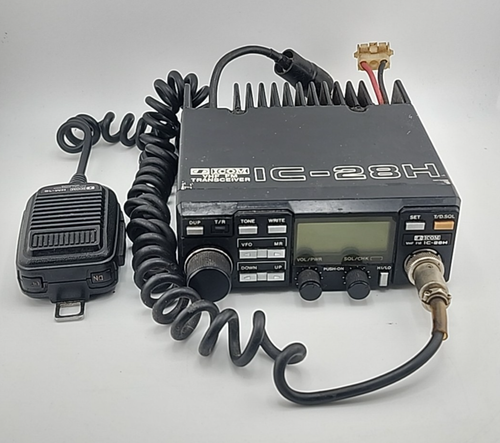 Icom IC 28H 2 Meter VHF Transceiver with Microphone ~ Un-tested, As-Is ...