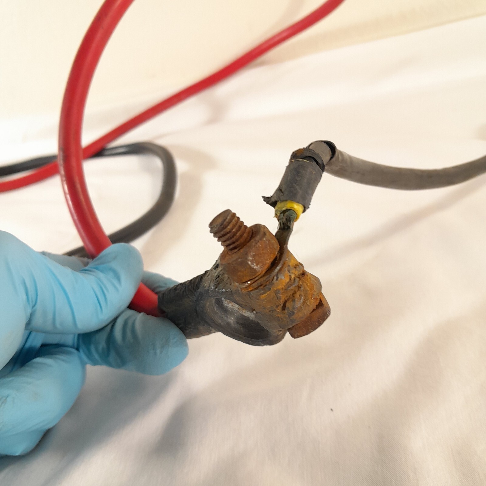 82-84 Toyota Celica SUPRA Mk2 BATTERY NEGATIVE POSITIVE CABLES Harness ...