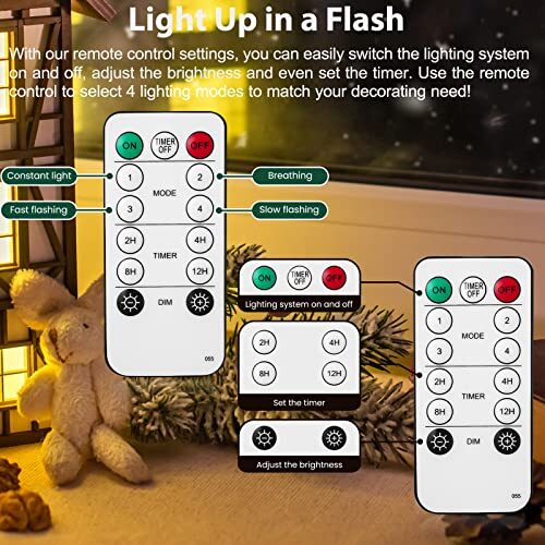 Remote Control Lighting System 6.5ft Accessory Cord With 3led C7 Warm ...