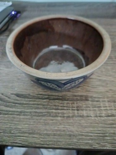 Beaumont Brothers Pottery BBP Small Bowl Salt Glazed Blue Heart 1998 | eBay