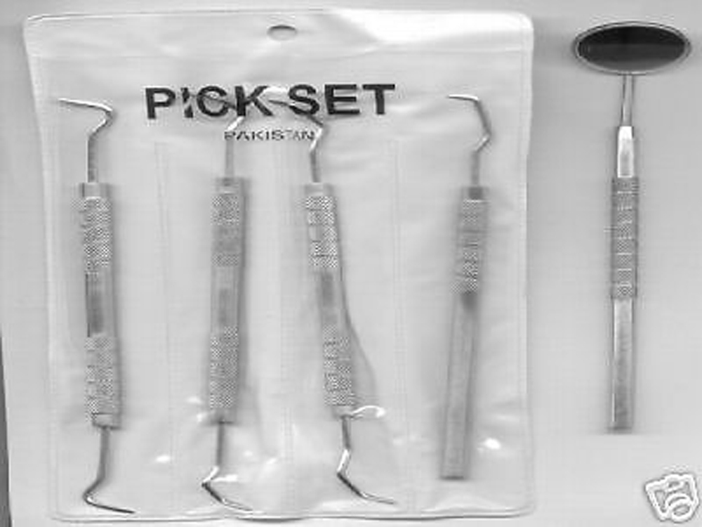 dental Pick Set + Mirror Handle Hobby Tools Instruments | eBay