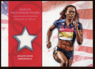 2012 Topps US Olympic Team Relic Card #OR-SR Sanya Richards-Ross Track ...