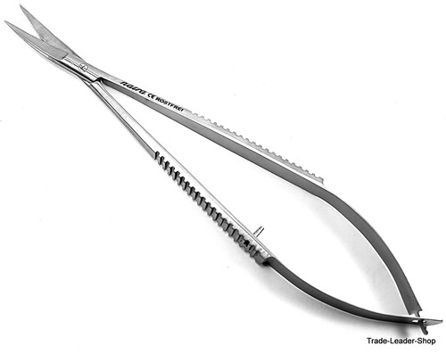 Castroviejo Micro Scissors 12 cm / 4.5 " Curved Medical Dental Surgical ...
