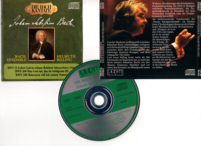 JEAN-SEBASTIEN BACH "Die Bach Kantate : BWV 51 - 56 - 82" (CD) Helmuth ...