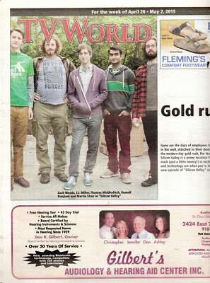 TV WORLD Magazine April 2015 Thomas Middleditch Kumail Nanjiani Silicon ...