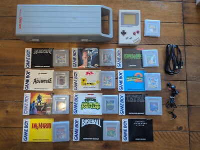 Original 1989 Gameboy with original accessories and lot of 12 games | eBay