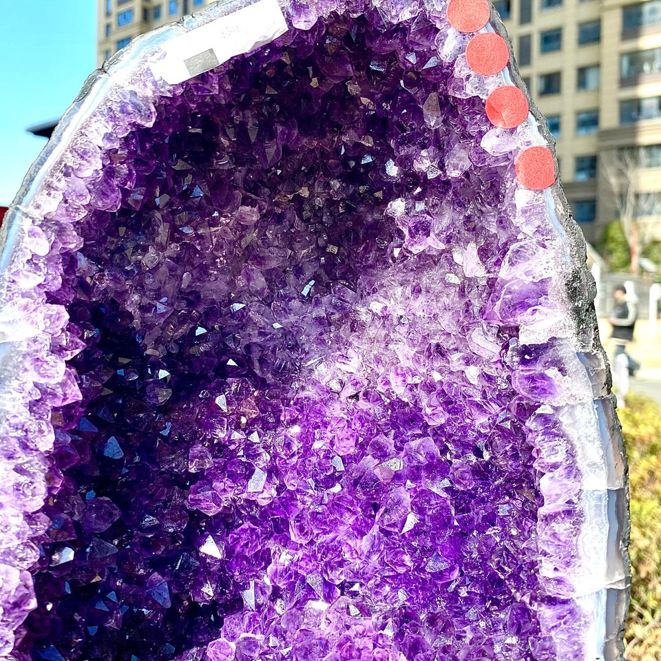 20.37LB Natural Brazilian Amethyst Crystal Cave Stone Cluster Quartz ...