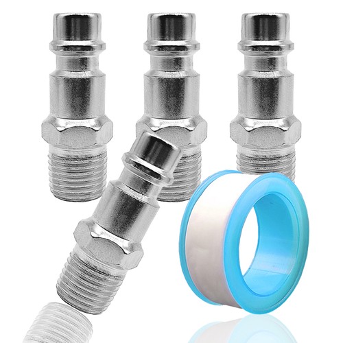 4pcs Leakproof Fittings Air Line Connector Conical Quick Release Male ...