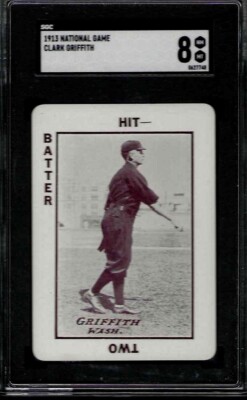 SGC 8 - 1913 WG5 National Game - Clark Griffith Washington Senators HOF ...