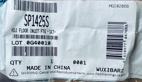 Hayward SP1425S Adjustable Floor Inlet Concrete Pool Fitting - White ...