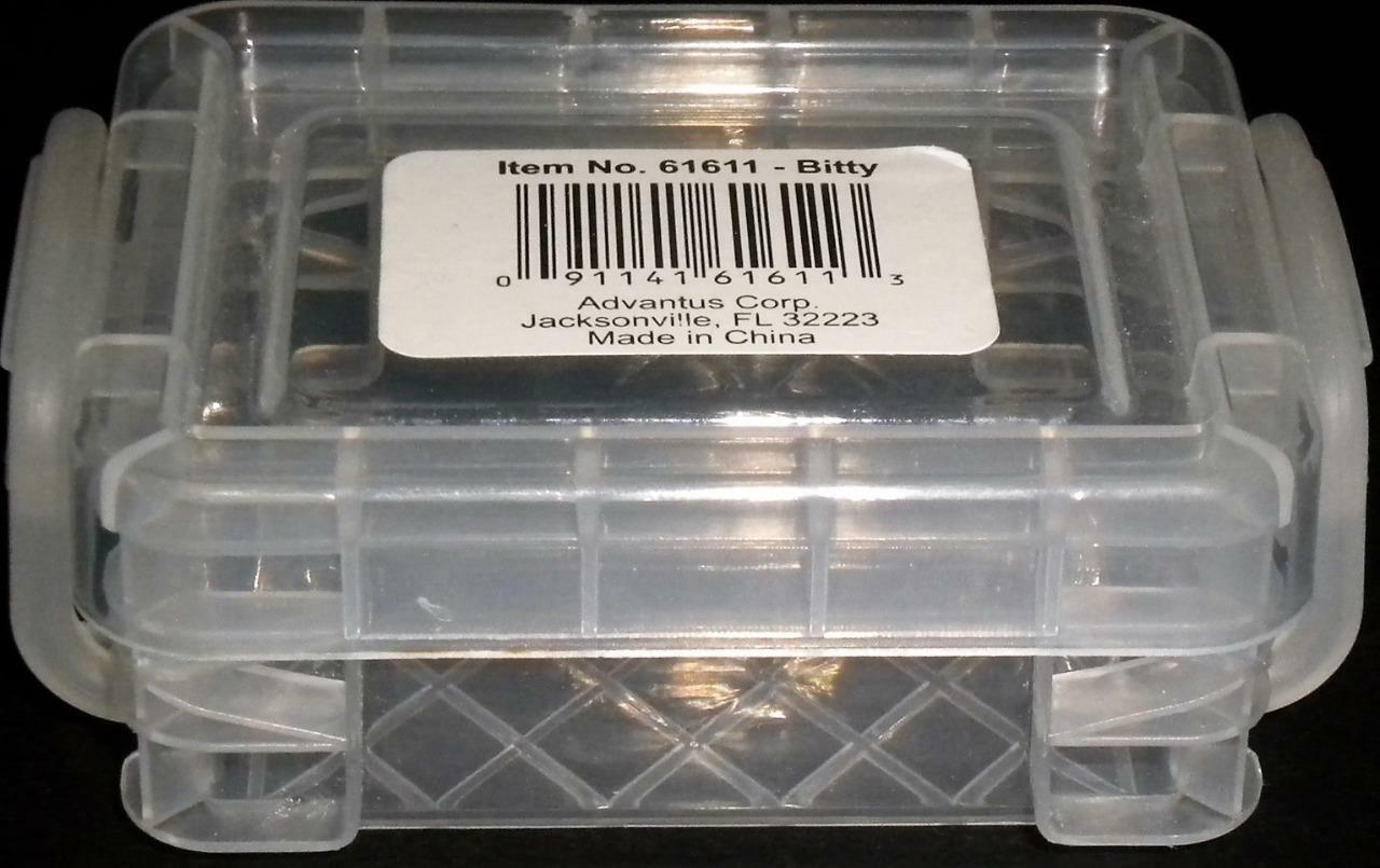 Super Stacker 3" x 2.5" x 1.25" Bitty Clear Box Locking Lid Cropper ...