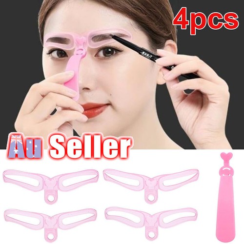 8Pcs Reusable Eyebrow Shaping Shaper DIY Eyebrow Template Eyebrow ...