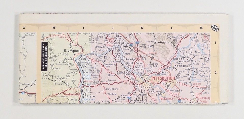 1979 AAA OHIO & WEST VIRGINIA HIGHWAY MAP travel & tourism | eBay