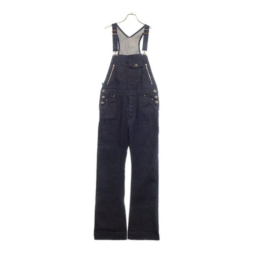 CHROME HEARTS OVERALL CROSS BALL BUTTON DENIM INDIGO Used ...