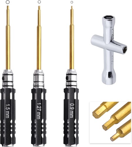 Hobbypark Mini RC Allen Wrench Set 0.9mm 1.27mm 1.5mm Hex Driver... | eBay