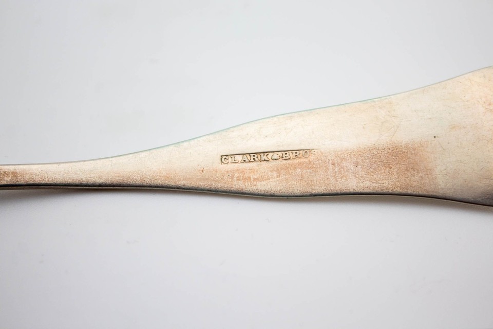 1700s FIDDLEBACK STERLING CLARK BROS SPOON RARE | eBay