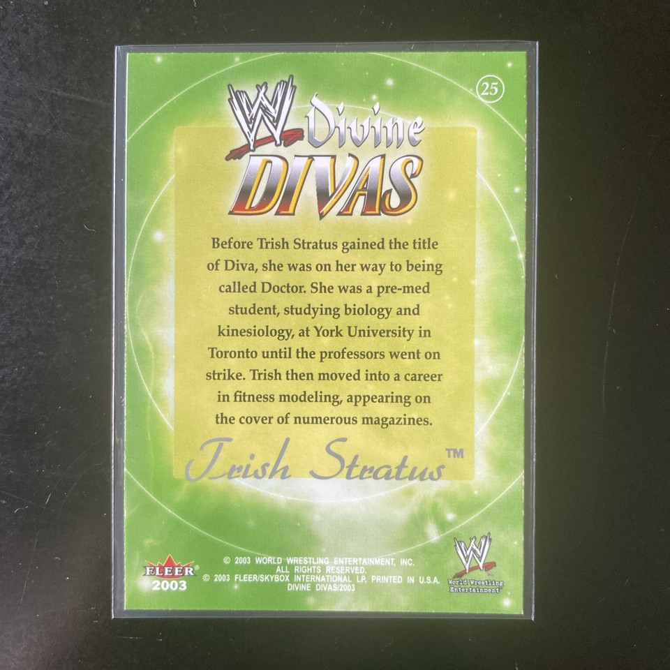 WWE Divine Divas Trish Stratus Trading Card – WWE Diva Legend – Rare ...