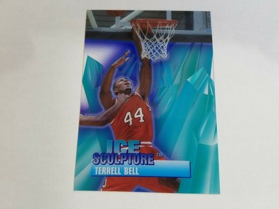Terrell Bell Rockets 1996-97 Collector's Edge Ice Sculpture Rookie RC ...