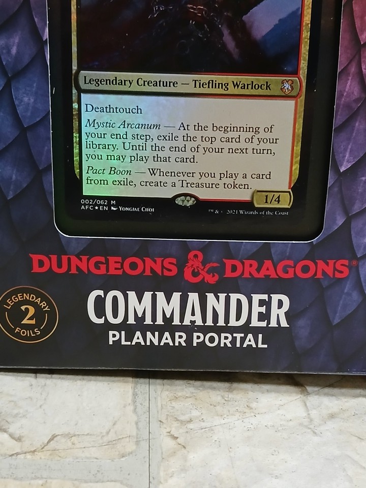 SEALED Magic The Gathering Commander Deck - Dungeons and Dragons Planar ...