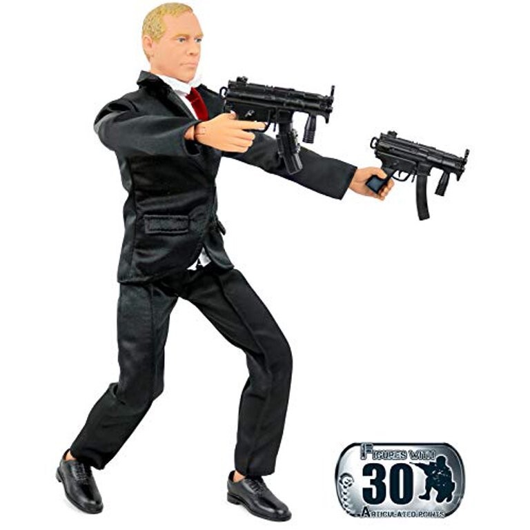 Click N' Play 12" Inch Secret Service Agent Action Figure Play Set w ...