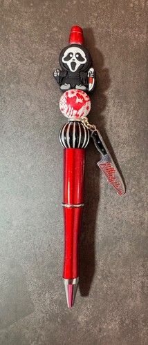 Scream Movie Ghost Face Beaded Pen Horror Movie Pen Collectible ...