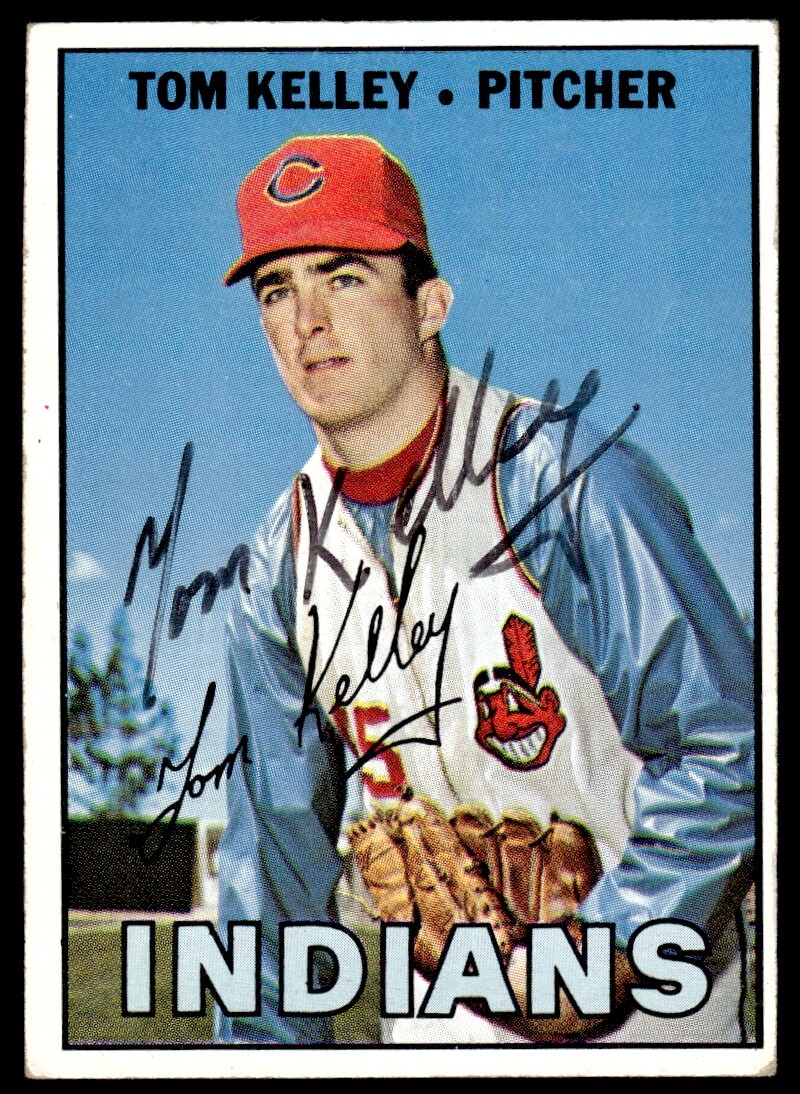 1967 Topps Baseball Tom Kelley Auto Cleveland Indians #214 Signed | eBay