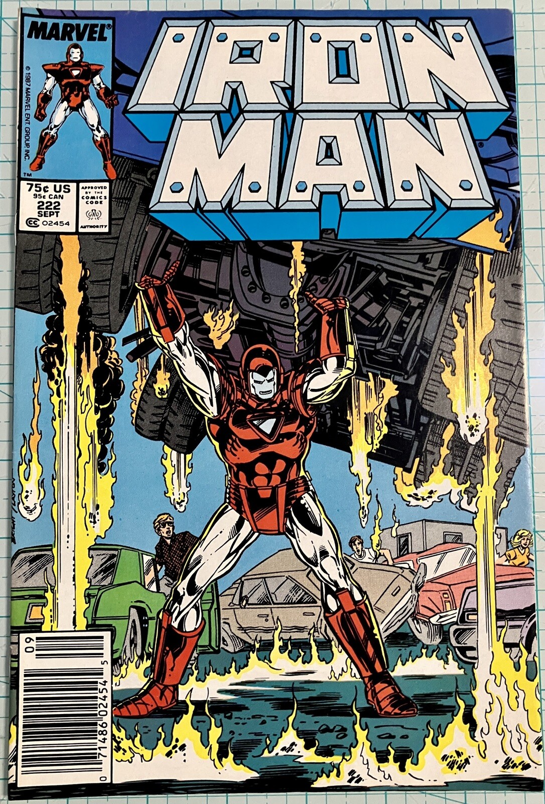 Iron Man #222 NM Newsstand Mark Bright Cover 1987 Marvel Comics | eBay
