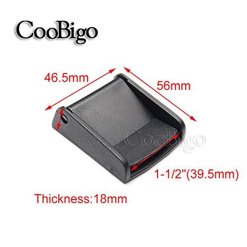 5pcs 1-1/2" (39.5mm) Webbing Cam Buckles Plastic Black Toggle Clip 1-1/ ...