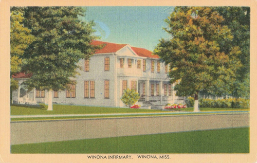 Winona Infirmary Winona Mississippi Postcard | eBay
