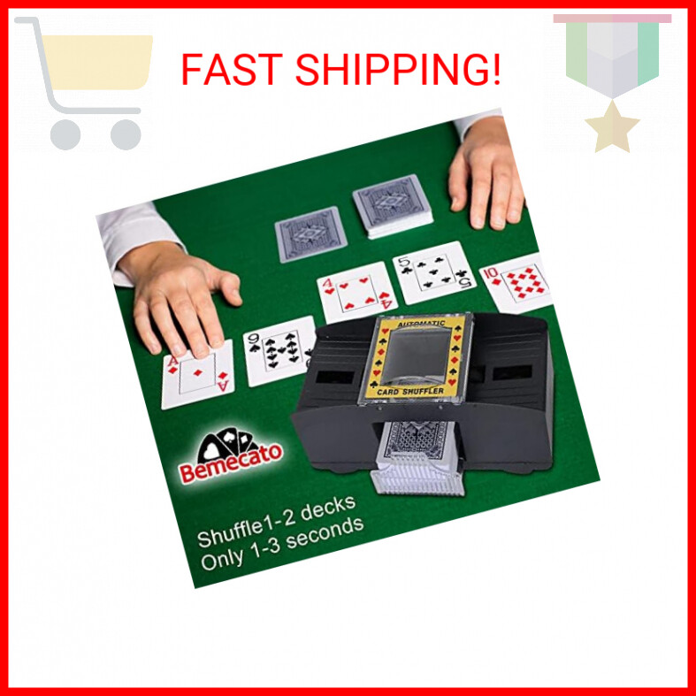 Card Shuffler 2/4/6 Deck, Automatic Electric Playing Card Shuffler ...