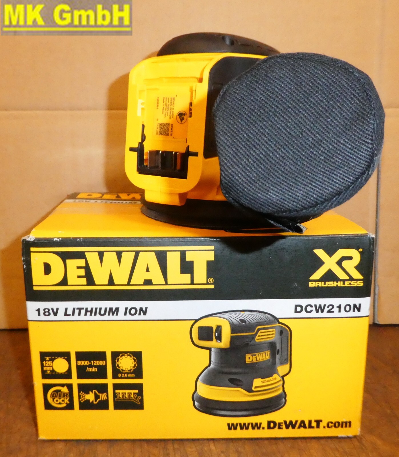 Dewalt DCW 210 N Akku-Exzenterschleifer, 18V BL Exzenterschleifer ...