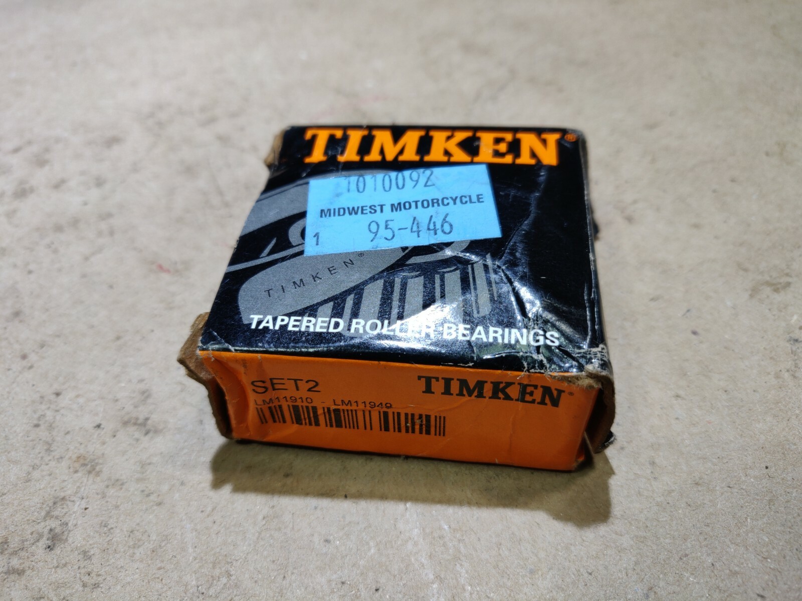 LM11949 & LM11910 Cup & Cone Set ~ Timken Tapered Roller Bearing ~ Free ...
