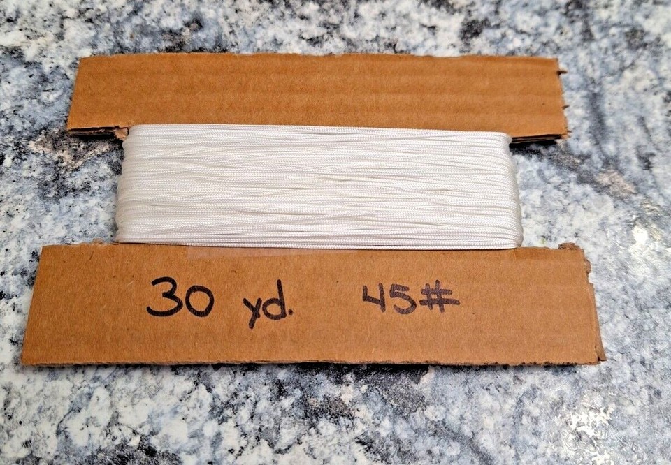 30 YARD NYLON WEIGHT CORD 45# - 80# - 150# TEST FOR ANTIQUE WEIGHT ...