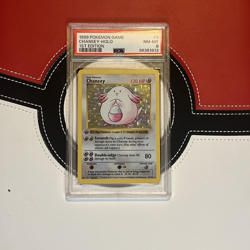 Chansey - 3/102 - PSA 8 NM-MT - Holo 1st Edition (Base Set) | eBay
