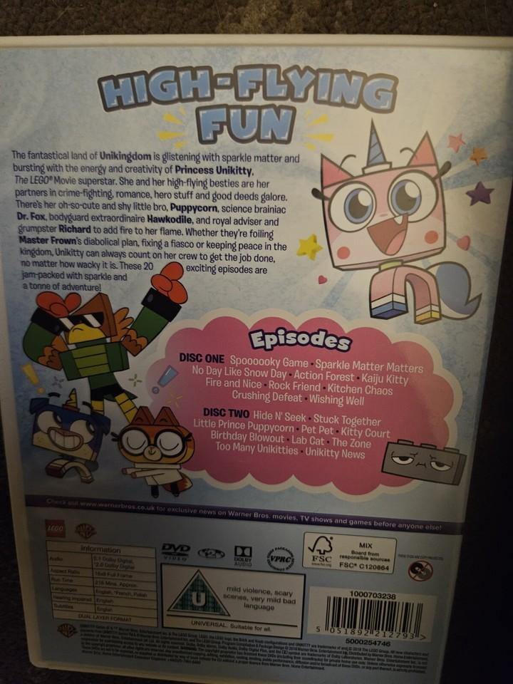 UNIKITTY SPARKLE PARTY DVD 20 EPISODES KIDS CARTOON UNI KITTY | eBay UK