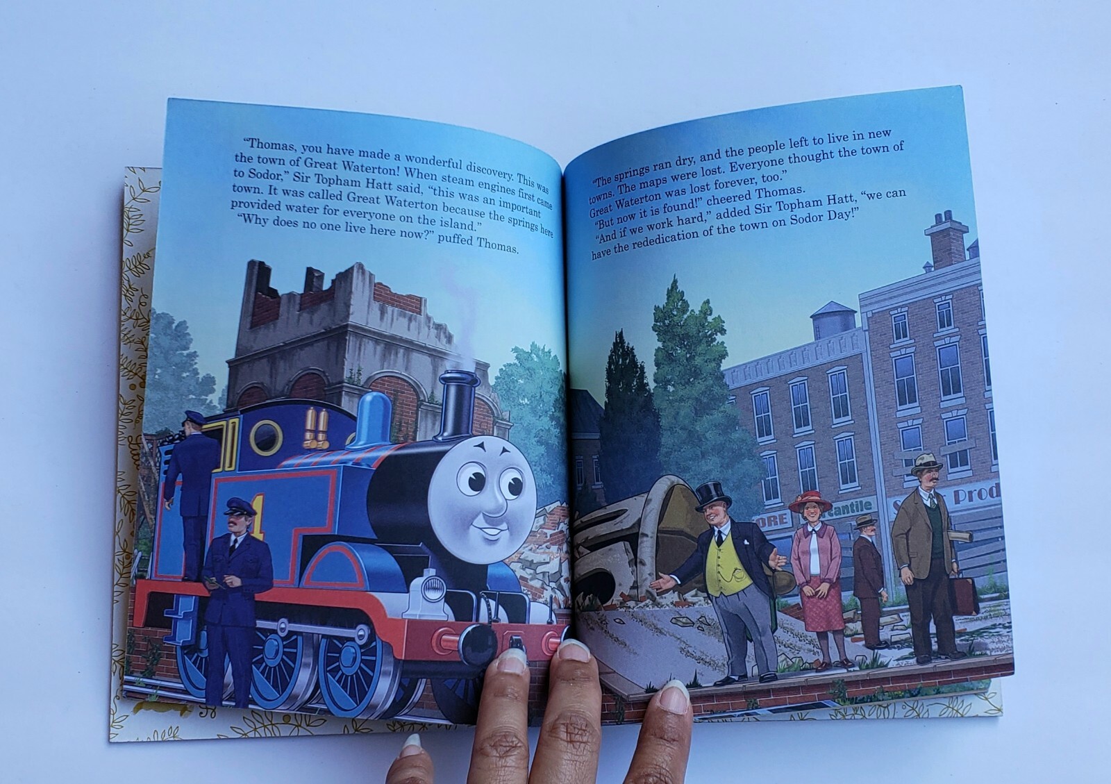 A LITTLE GOLDEN BOOK ~THOMAS & FRIENDS~ THOMAS AND THE GREAT DISCOVERY ...