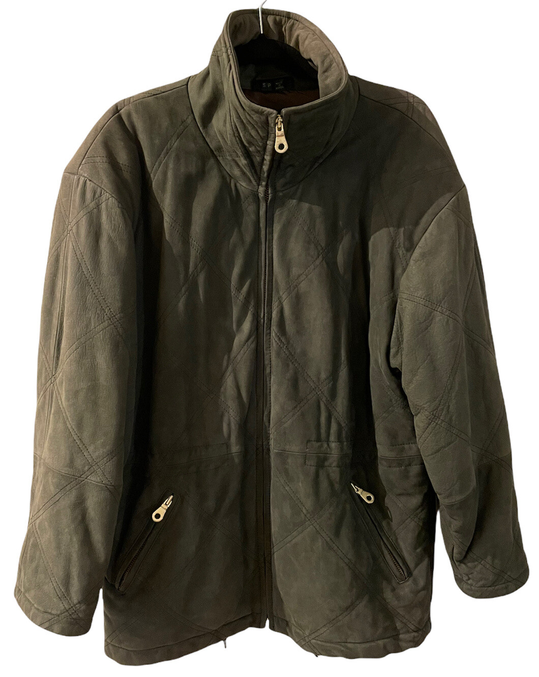 Andrew Marc Military Green Quilted Jacket Men Small - Gem