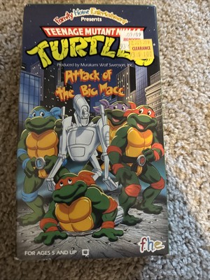 Teenage Mutant Ninja Turtles: Attack of the Big Macc (1991, VHS Tapes ...
