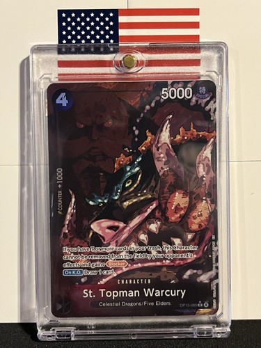 One Piece TCG St Topman Warcury Alt Art OP13-089 Carrying On His Will ...