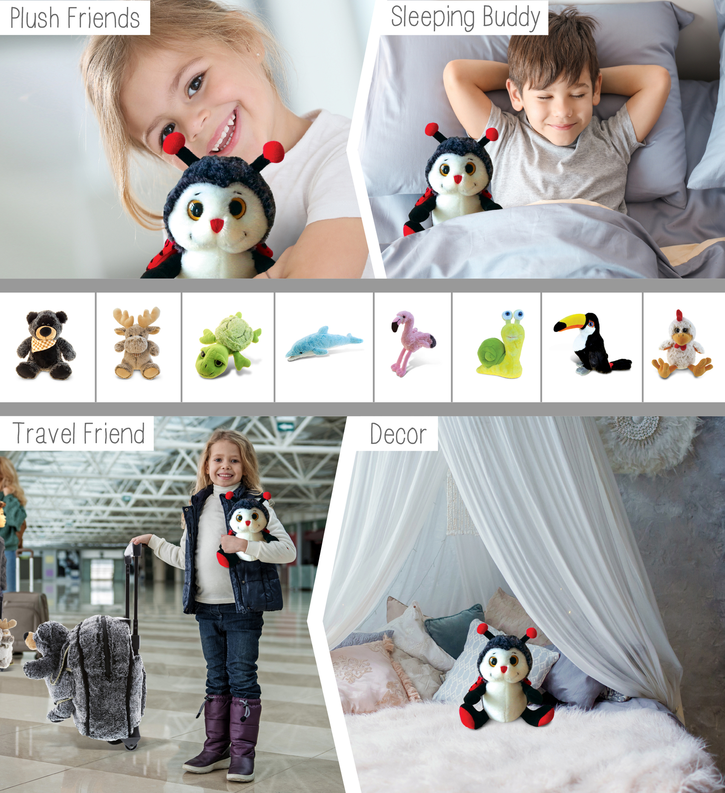 SUPER-SOFT PLUSH - SITTING LADYBUG | eBay