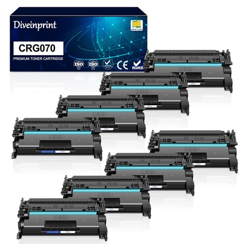 8PK CRG070 Toner For Canon imageCLASS LBP246dw LBP247dw LBP244dw ...