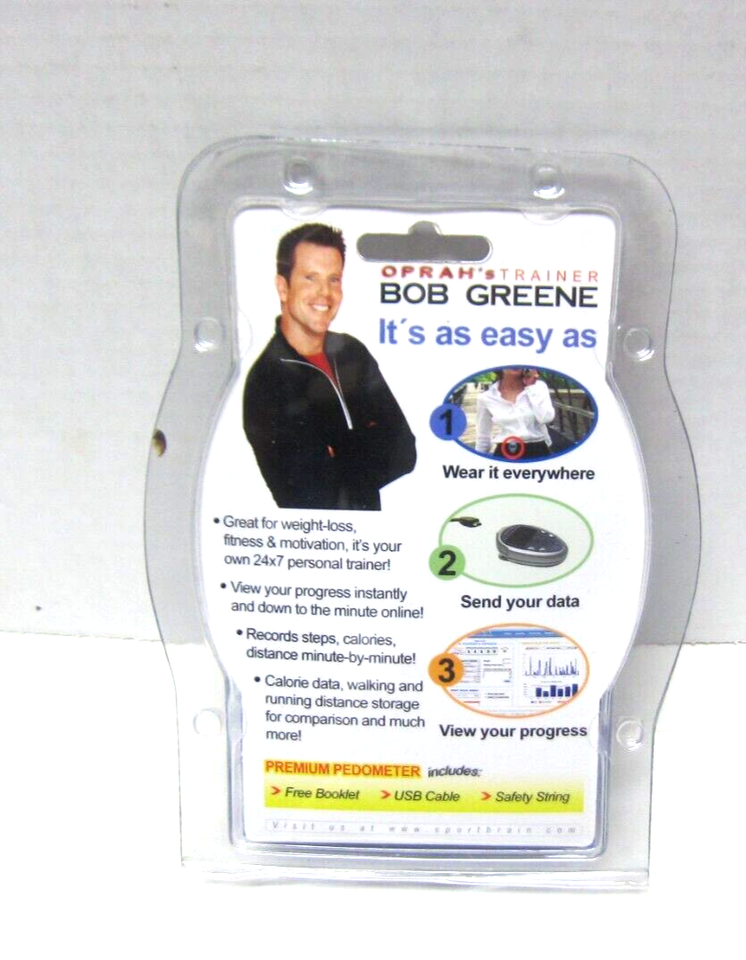 Sportbrain istep X2 Pedometer Bob Greene Weight Loss Exercise Physical ...