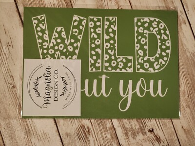 MDC DIY Adhesive Reusable Silkscreen Stencil 🩷 "Wild About You" 🩷 | eBay