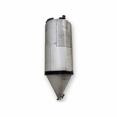 Used 350 cu.ft. Aluminum Silo Storage Bin Cone Hopper | eBay