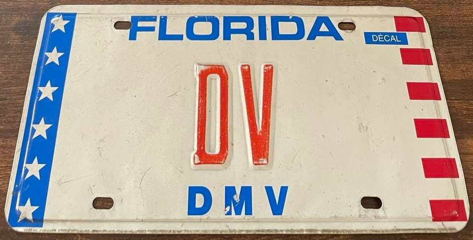 Florida DV Vanity License Plate DMV De Volente DoubleVerify Holdings ...