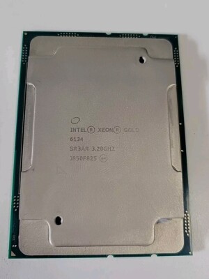 Intel Xeon Gold 6134 SR3AR 3.20GHz 24.75MB 8-Core LGA3647 CPU Processor ...