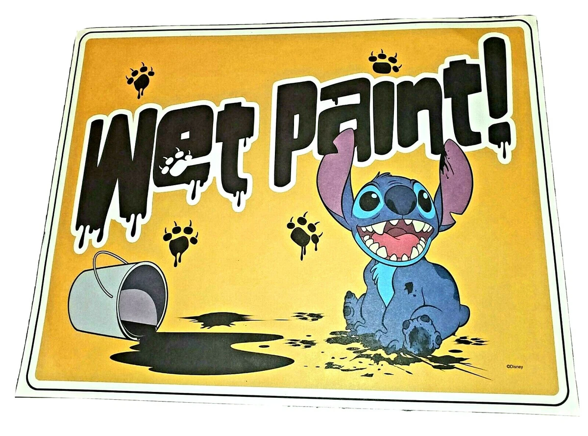 Disney Wet Paint Sign
