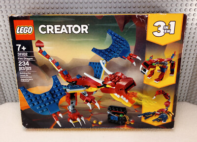LEGO - 31102 - Fire Dragon - 3 in 1 - New Factory Sealed - Retired ...