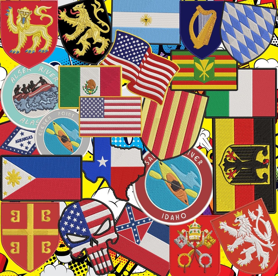 Tiger Crest Patch Medieval Coat of Arms Sublimated Iron-On Badge ...