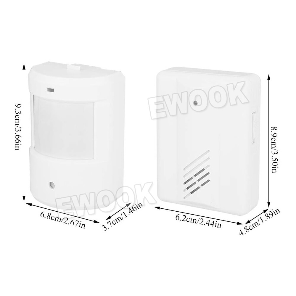 Restaurant Shop Door Entry Wireless PIR Motion Sensor Door Chime Door ...